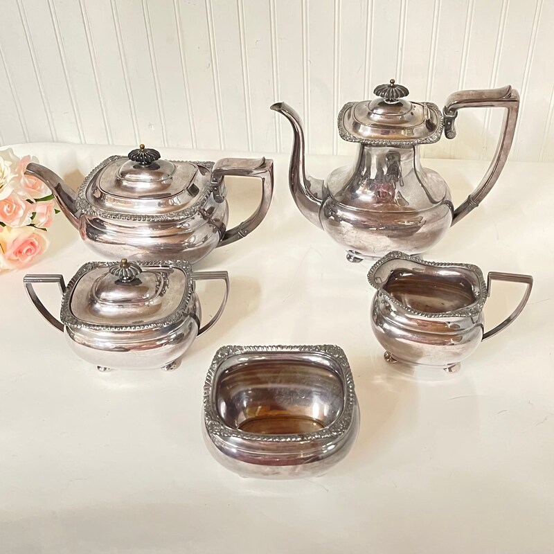 Silver Tea Set - Etsy