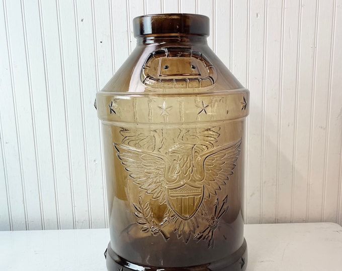 Vintage 5 Gallon Jar, Bicentennial Jar, Eagle Jar, Libby Glass Milk Can ...