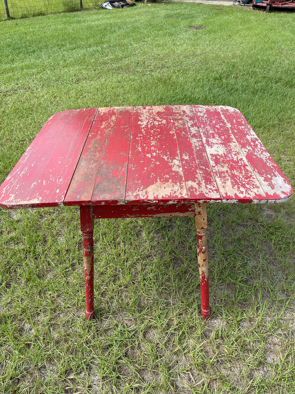 Drop Leaf Farmhouse Table Wood Table Primitive Furniture | Etsy