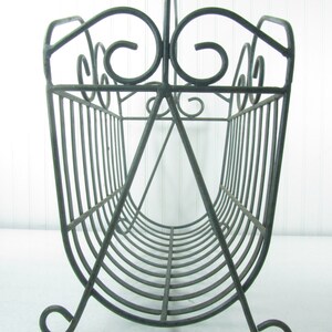 Magazine Holder, Magazine Rack, Organizer, Wrought Iron, Green, Metal ...