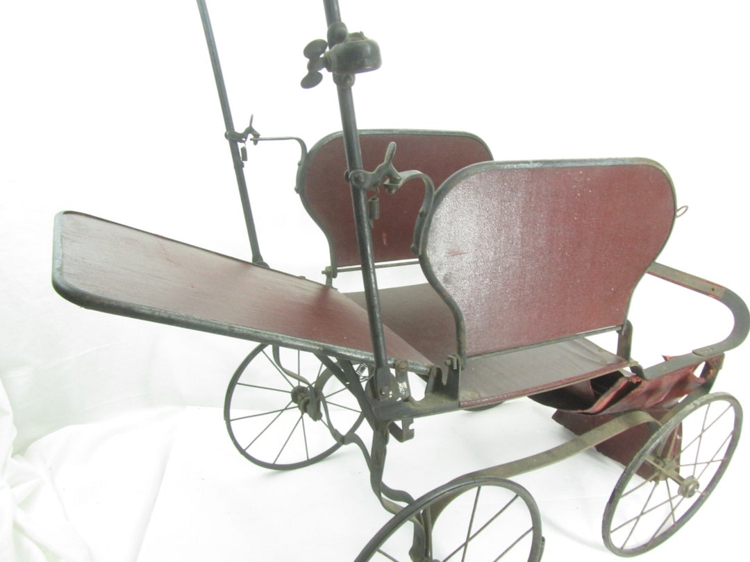 Antique Carriage, Stroller, Wheel Chair,bloch Go Cart, Victorian ...