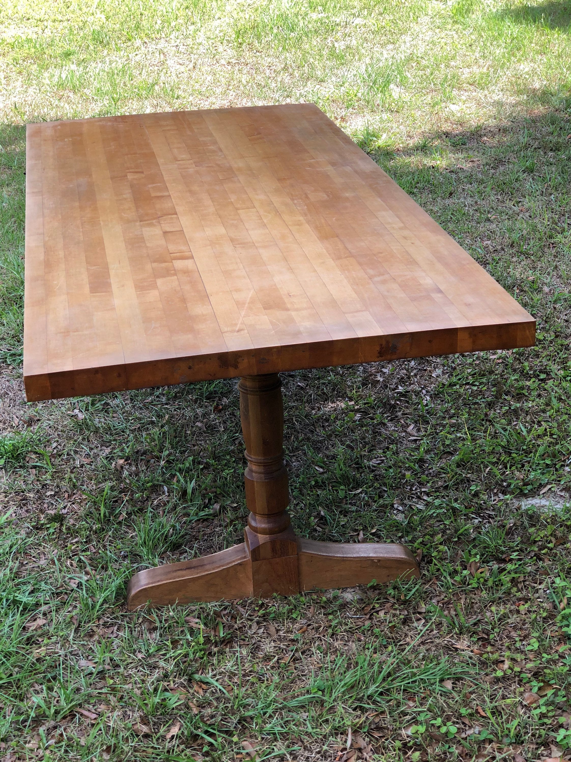 Vintage Dining Table Modern Farmhouse Table Butcher Block | Etsy