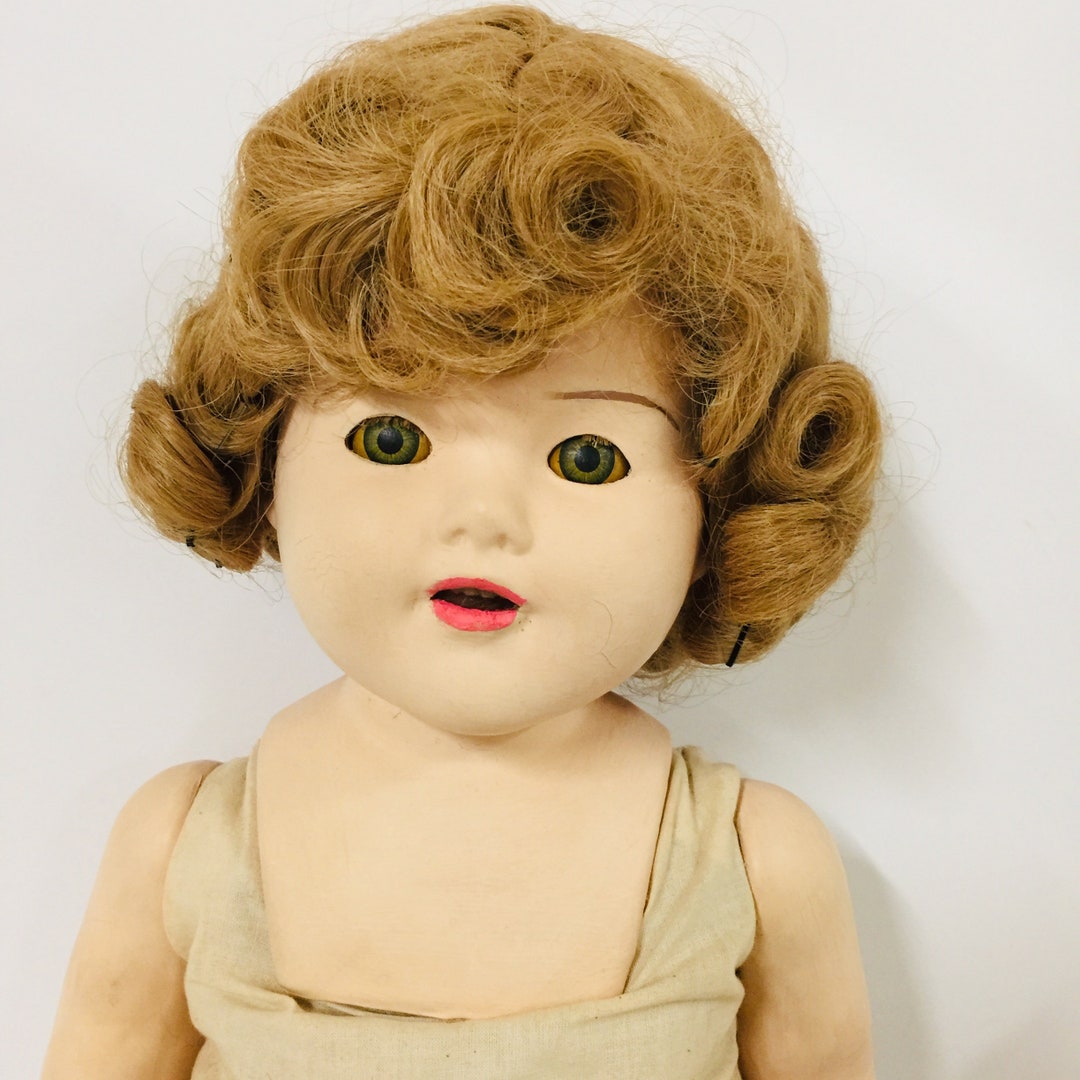 Composition Doll, Vintage Toy, 1930s Doll, Vintage Doll, Shirley Temple ...