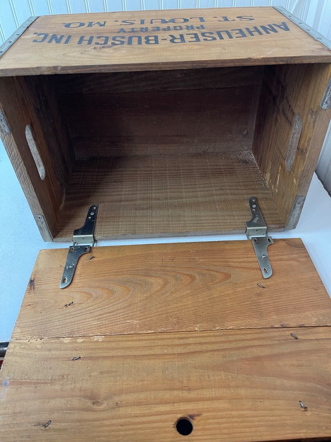 Budweiser Crate, Beer Crate, Wood Crate, Wood Box, Vintage Crate, Bar ...