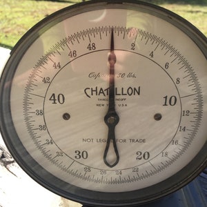 Vintage Scale, Industrial Scale, Spring Balance, Chatillon Industrial ...