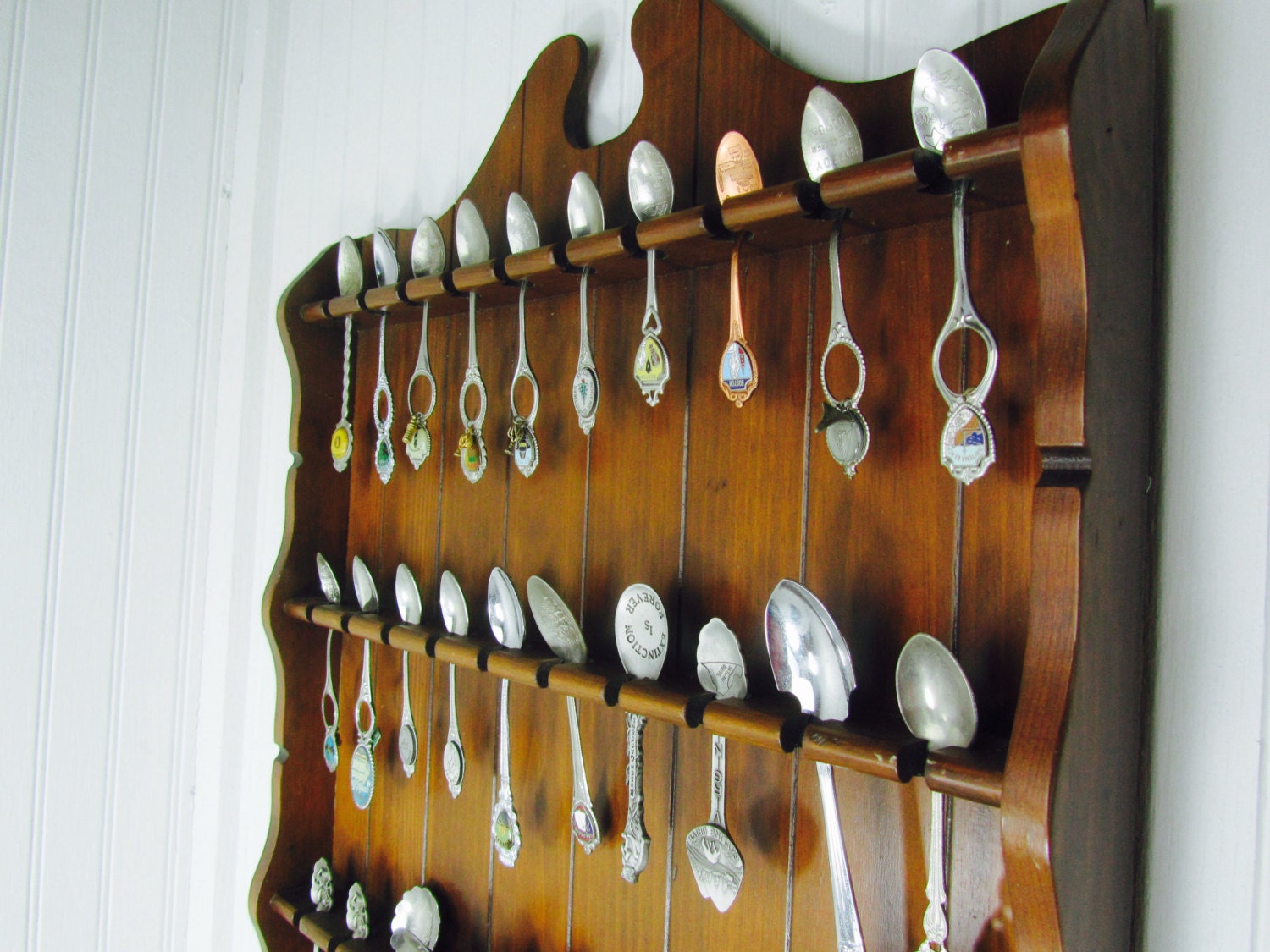 Spoon Rack Display Shelf Shadow Box Vintage Spoon - Etsy
