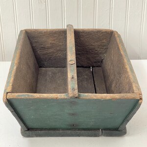 Wood Tool Caddy Box, Vintage Box, Silverware Caddy, Wood Centerpiece ...