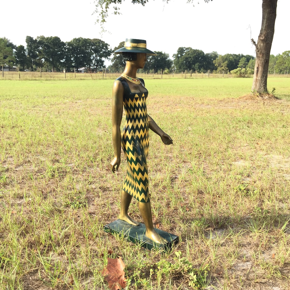 Vintage Bronze Statue Woman Statue Bronze Lady Fashion - Etsy