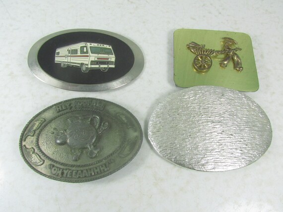 Vintage Belt Buckle collection, Set of Four Buckles, … - Gem
