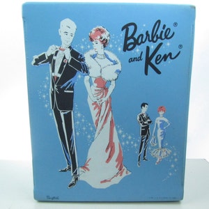 Barbie Case, Barbie and Ken, Doll Armoire, Doll Trunk, Toy Box, Vintage ...
