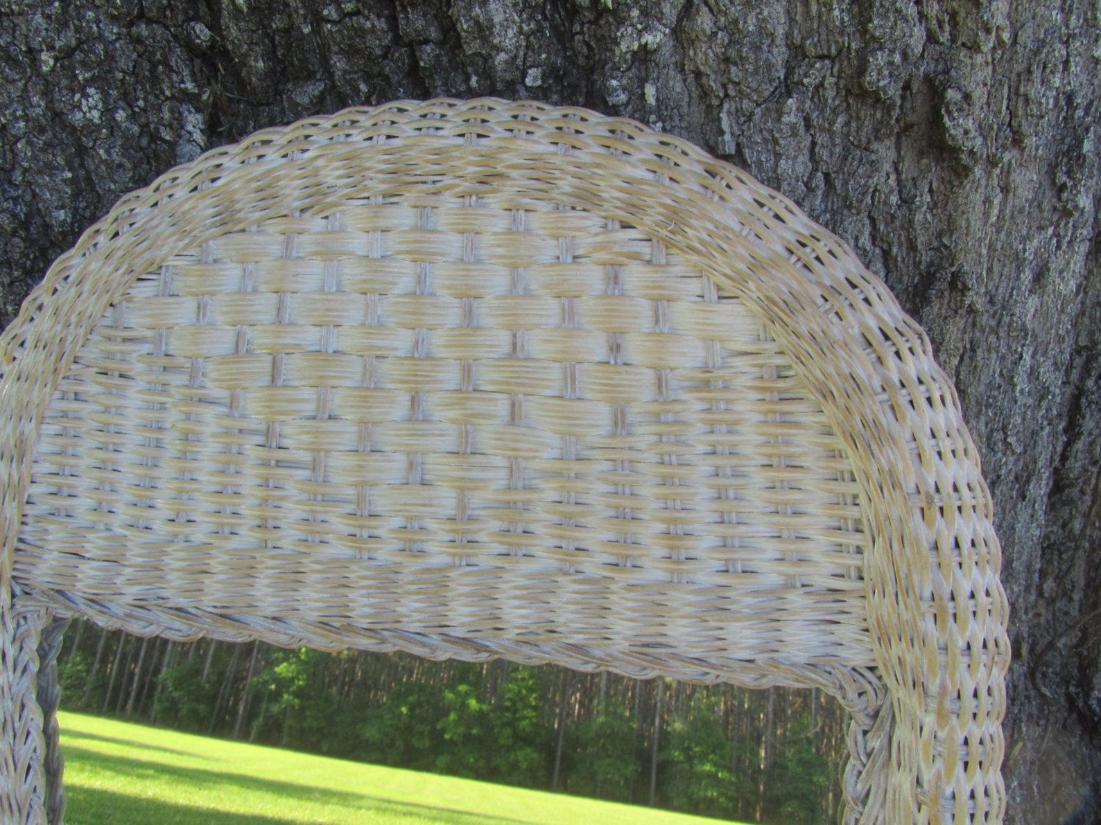 Wicker Mirror, Vintage Large Mirror, Shabby Chic Decor, Cottage Decor ...