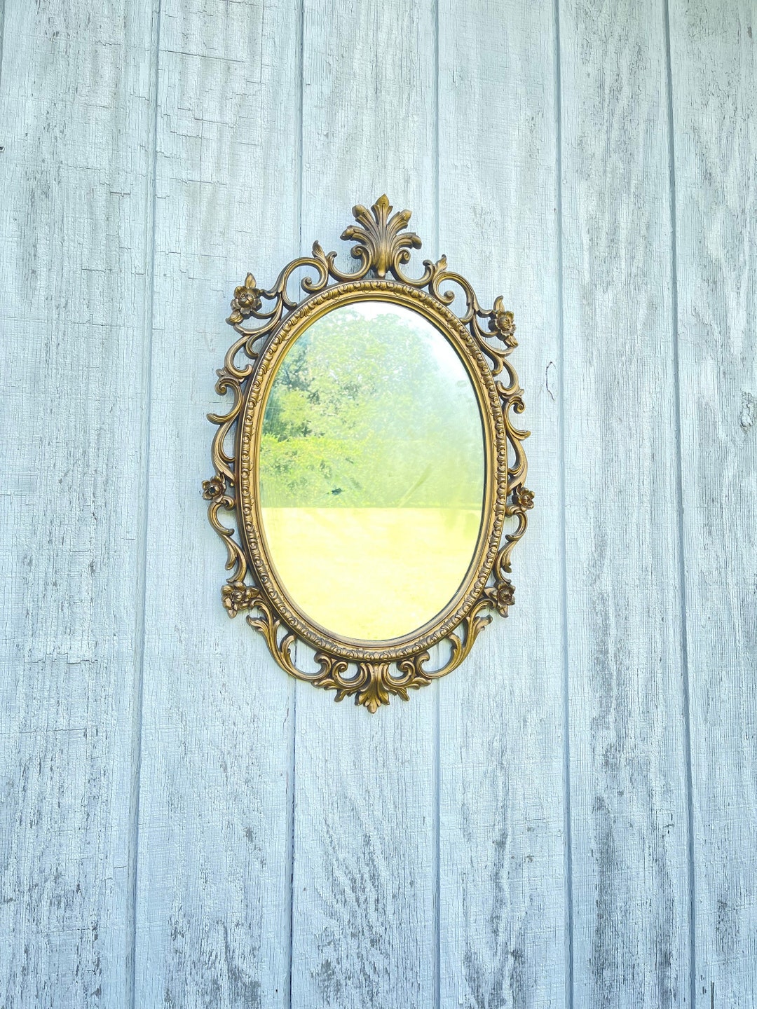 Syroco Mirror, Gold Mirror, Ornate Mirror, Wall Mirror, Hollywood ...
