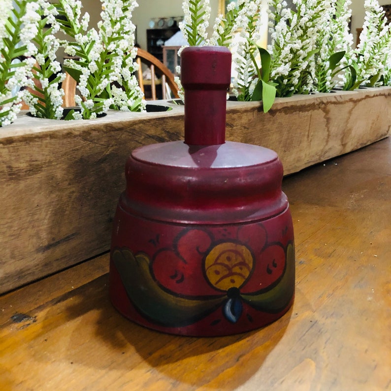 Primitive Wood Butter Press Butter Stamp Vintage Kitchen | Etsy