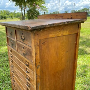 Antique Cartographer Cabinet, Twelve Drawer Cabinet, Chest of Drawers ...
