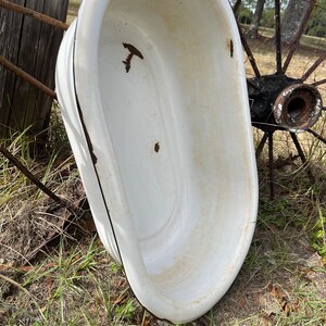 Enamel Wash Tub, Enamel Tub, Movie Photo Prop, White Enamel, Bath Tub ...