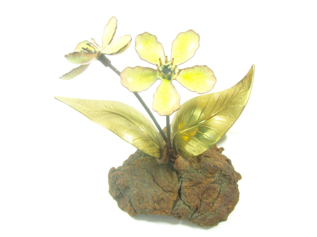 Flower Sculpture, Bovano, Connecticut, Enamel Flower, Metal Flower ...