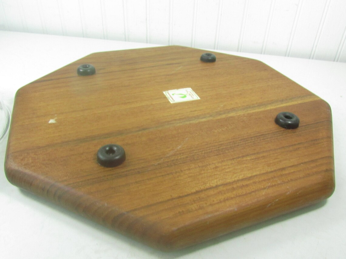 Cheese Plate Glass Cover Glass Dome Genuine Teak Rustic - Etsy