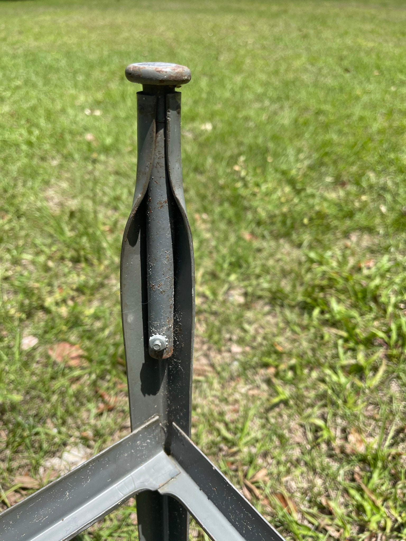 Vintage Metal Stool Kitchen Stool Photo Prop Rusty Metal | Etsy