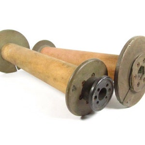 Large Wood Spool, Vintage Wood Spools, Candle Holder, Farm Decor ...