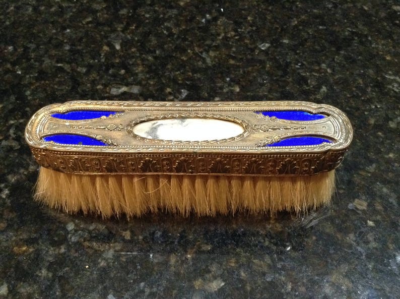 Antique Victorian Brush Clothes Brush Guiloche Enamel - Etsy