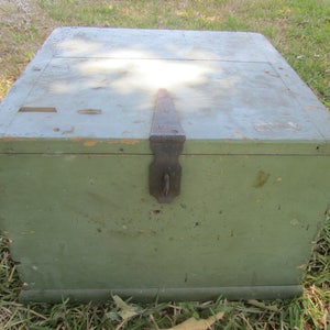 Vintage Wood Box, Carpenter Box, Industrial Box, Work Box, Hand Made ...