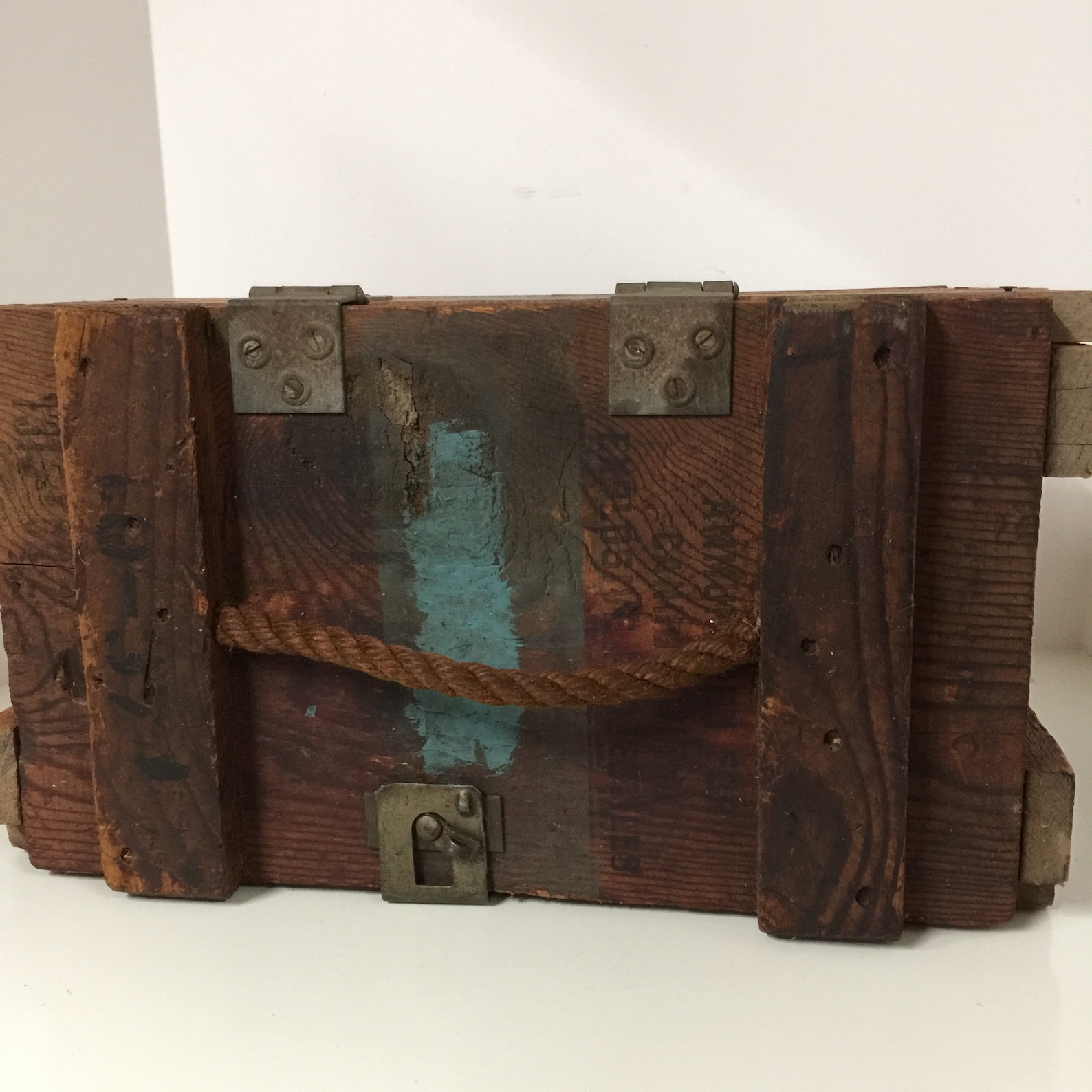 Antique Box Military Crate Wood Shell Box Industrial - Etsy