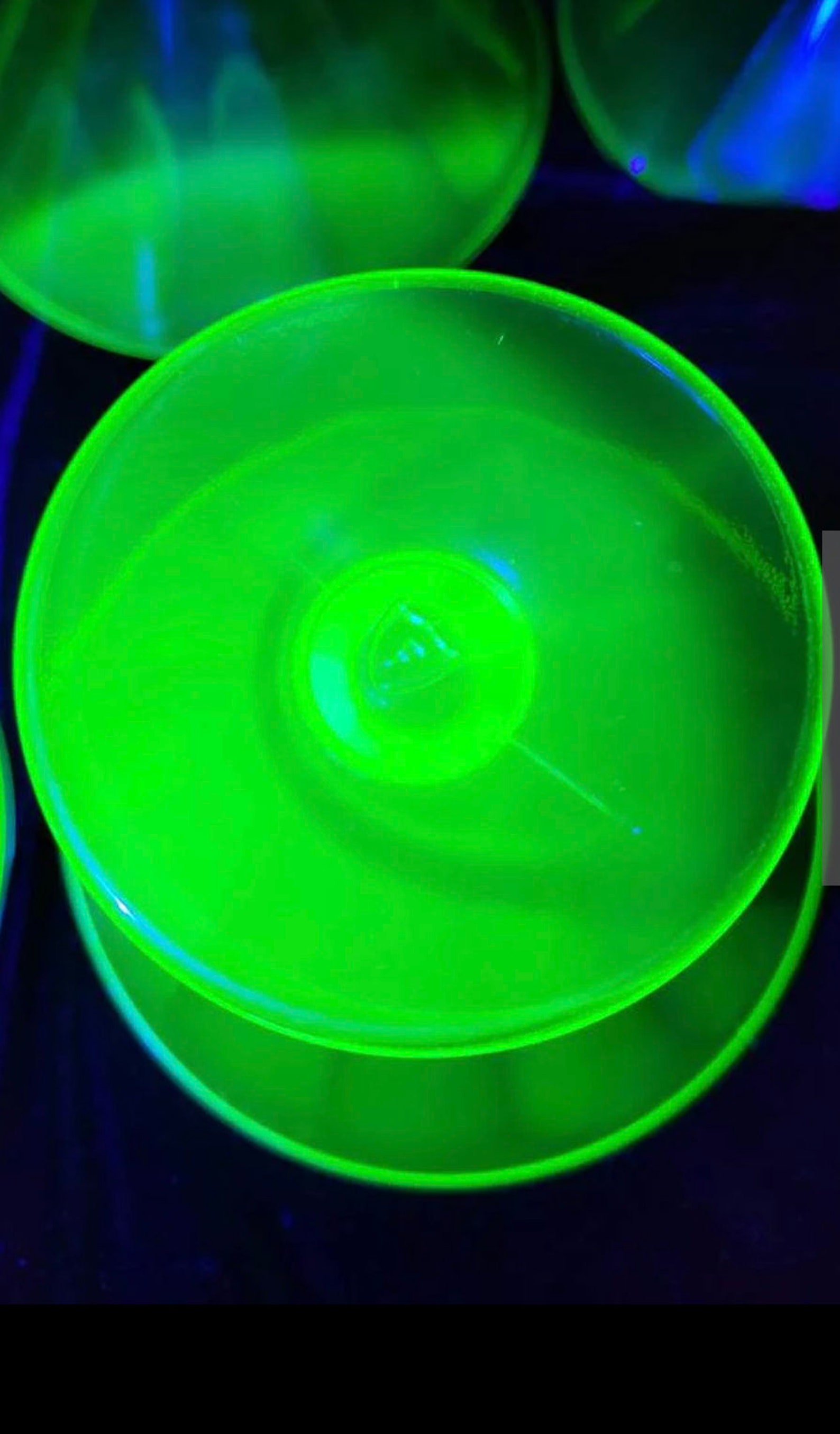 Uranium Glass Dish, Ice Cream Dish, Vintage Bowl, Vaseline Glass Dishes ...
