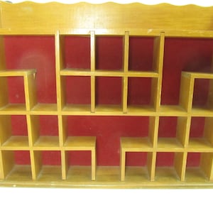 Shadow Box Shelf, Wall Shelf, Display Box, Cabinet, Shelving, Red ...
