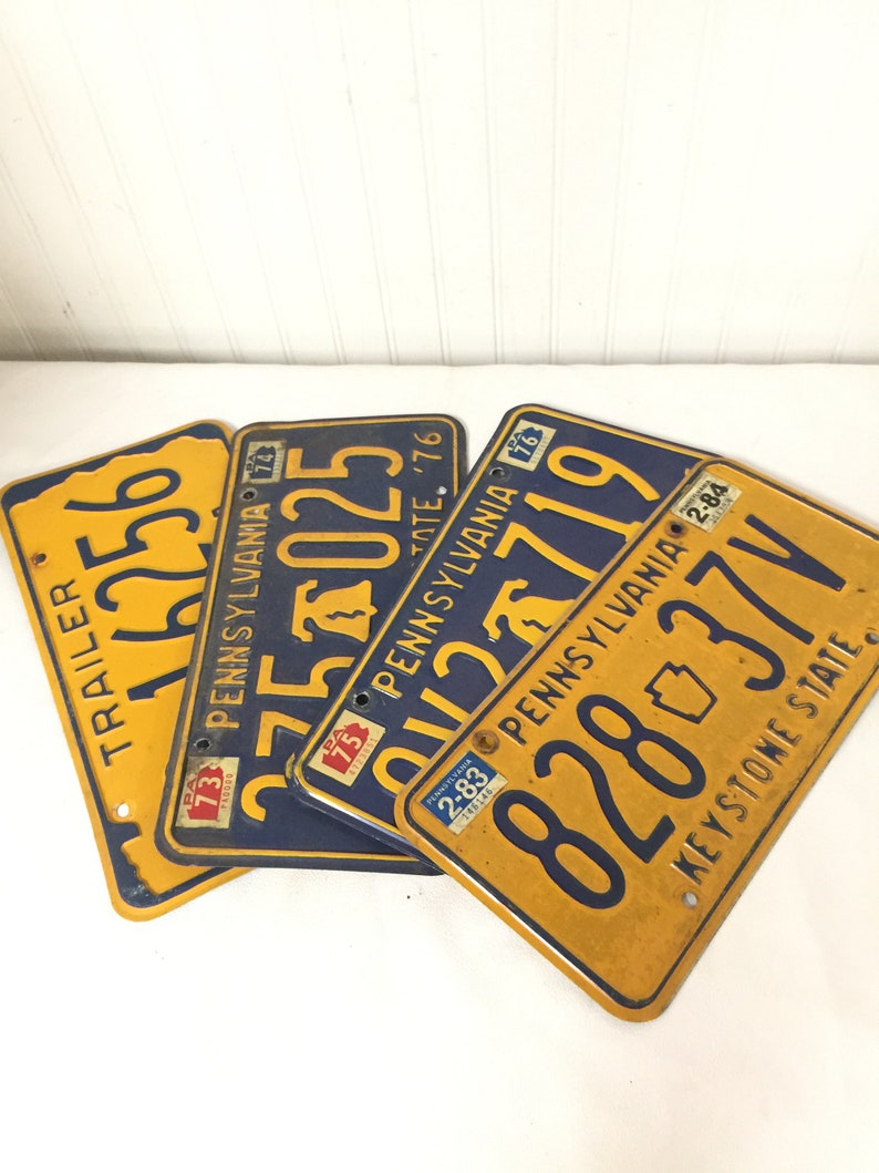 Vintage License Plates Rusty License Plates Vintage Car | Etsy