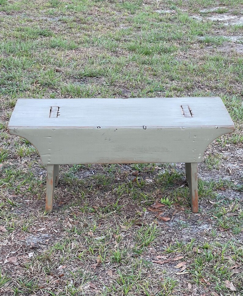Rustic Bench, Solid Wood Bench,painted Bench, Distressed Bench ...