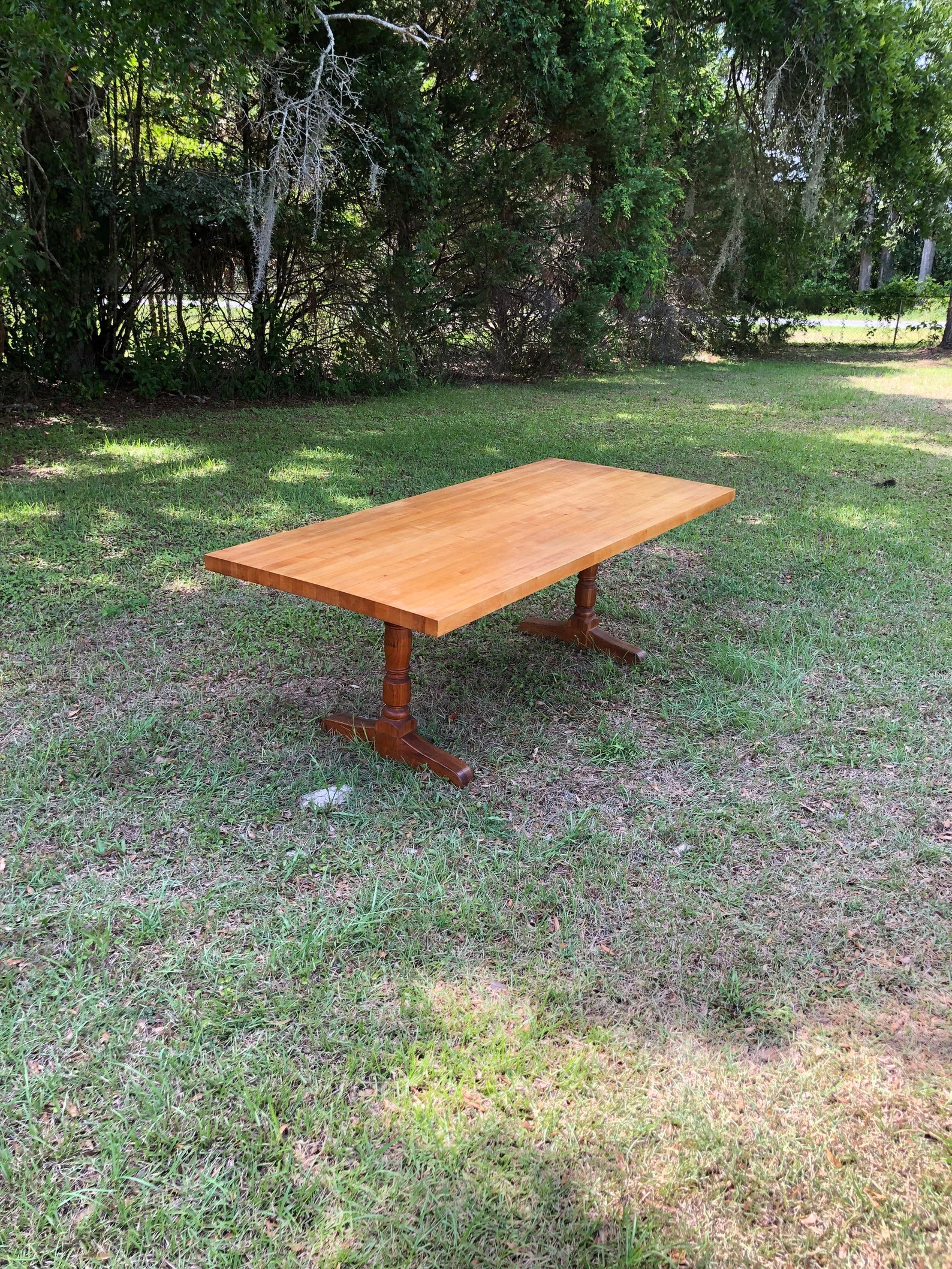 Vintage Dining Table Modern Farmhouse Table Butcher Block | Etsy