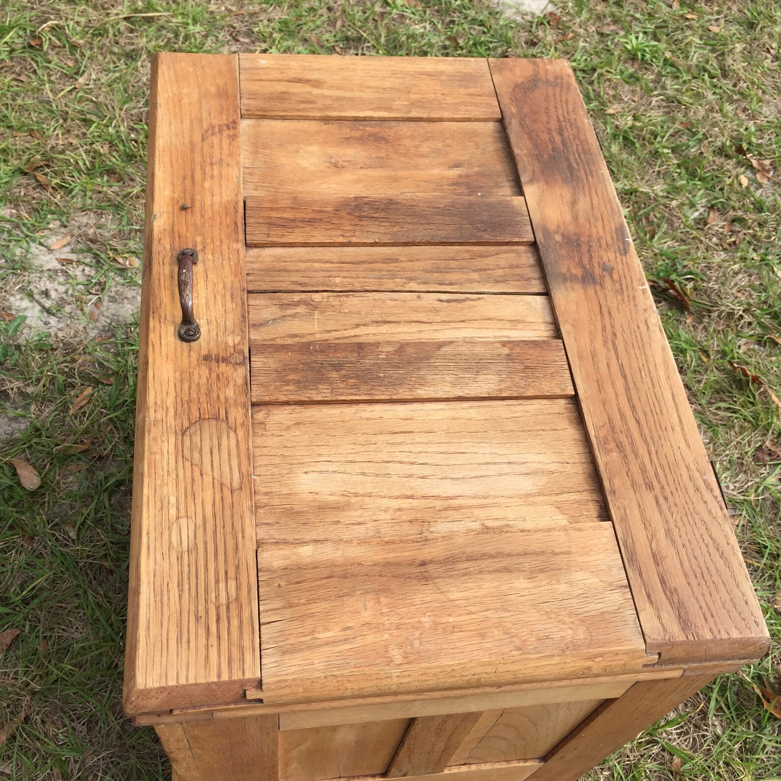 Antique Ice Box, Oak Ice Box, Tin Lined Ice Box, Farmhouse Decor ...