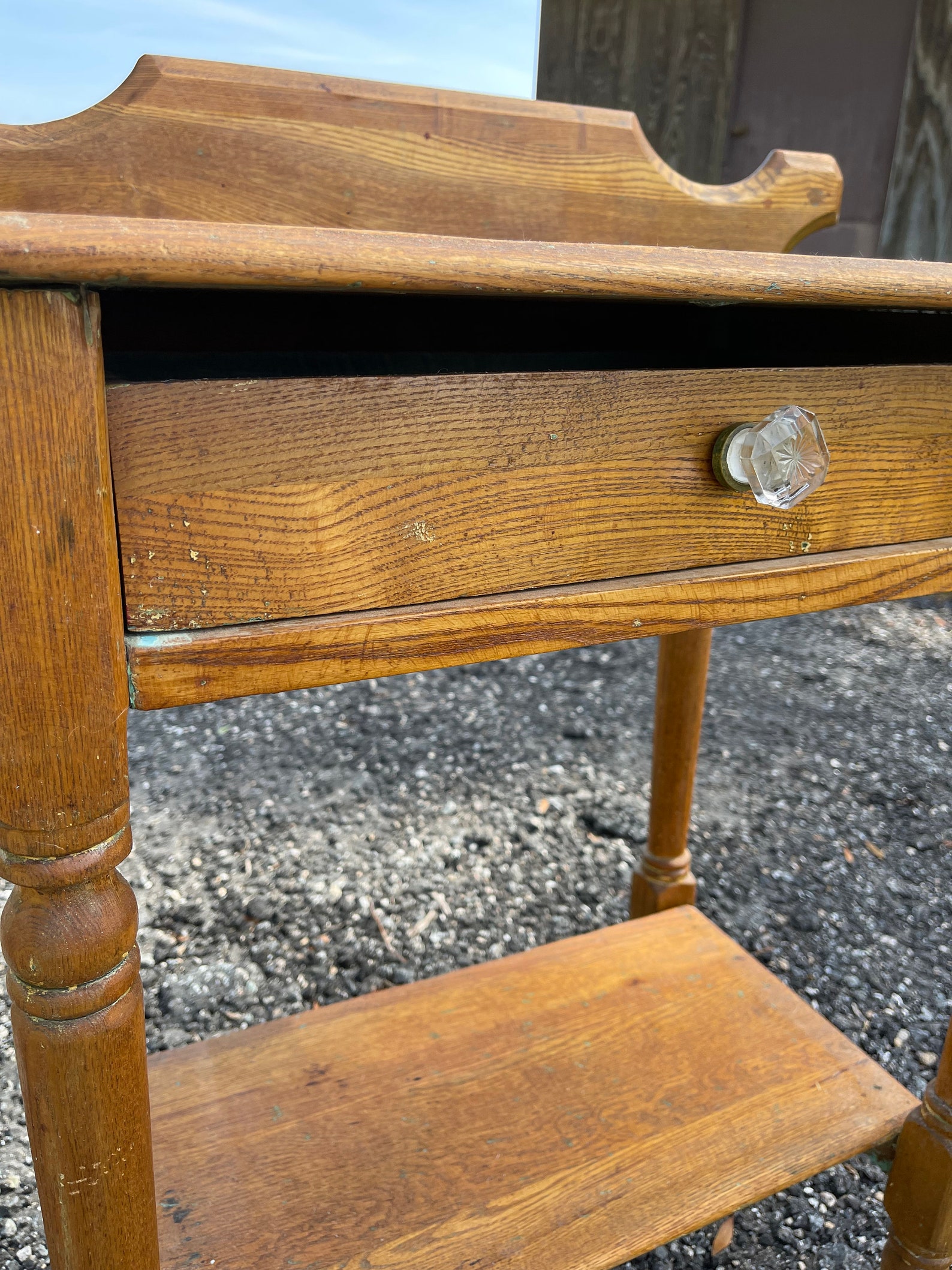 Dry Sink Antique Nightstand Primitive Rustic Design Wood - Etsy