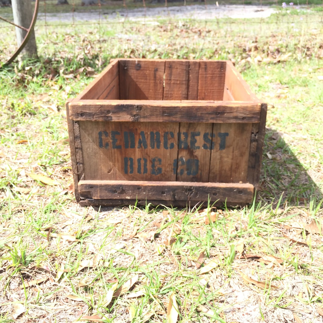 Antique Crate, Wood Crate, Wood Box, Vintage Crate, Rustic Crate ...