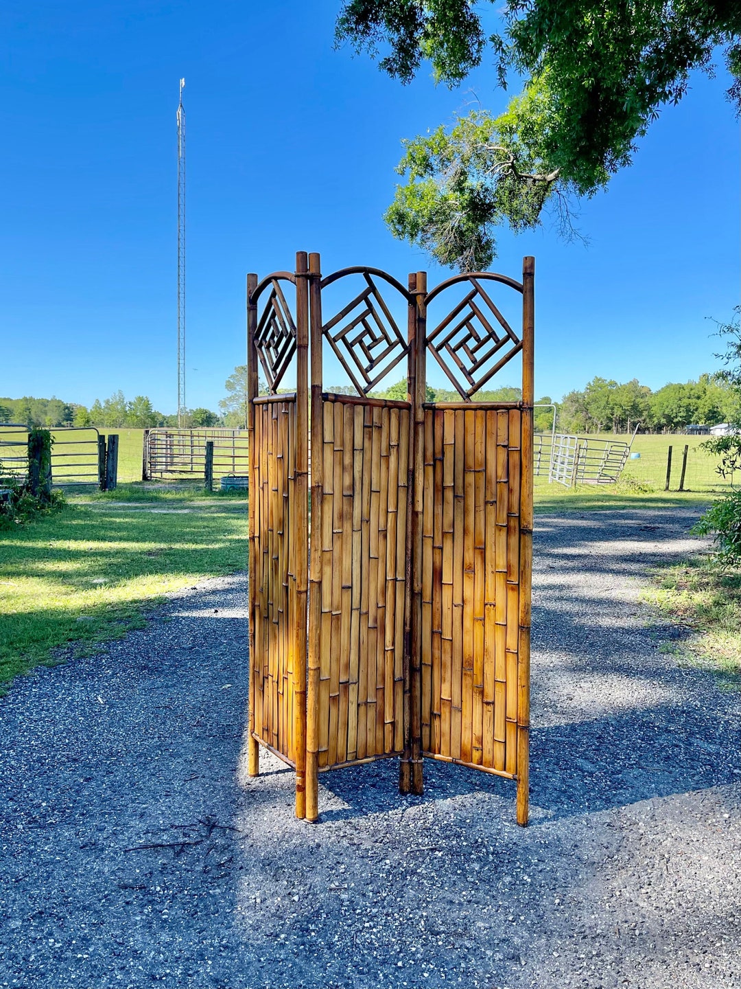 Vintage Room Divider, Dressing Screen, Wicker Screen, Boho Decor, Wood ...
