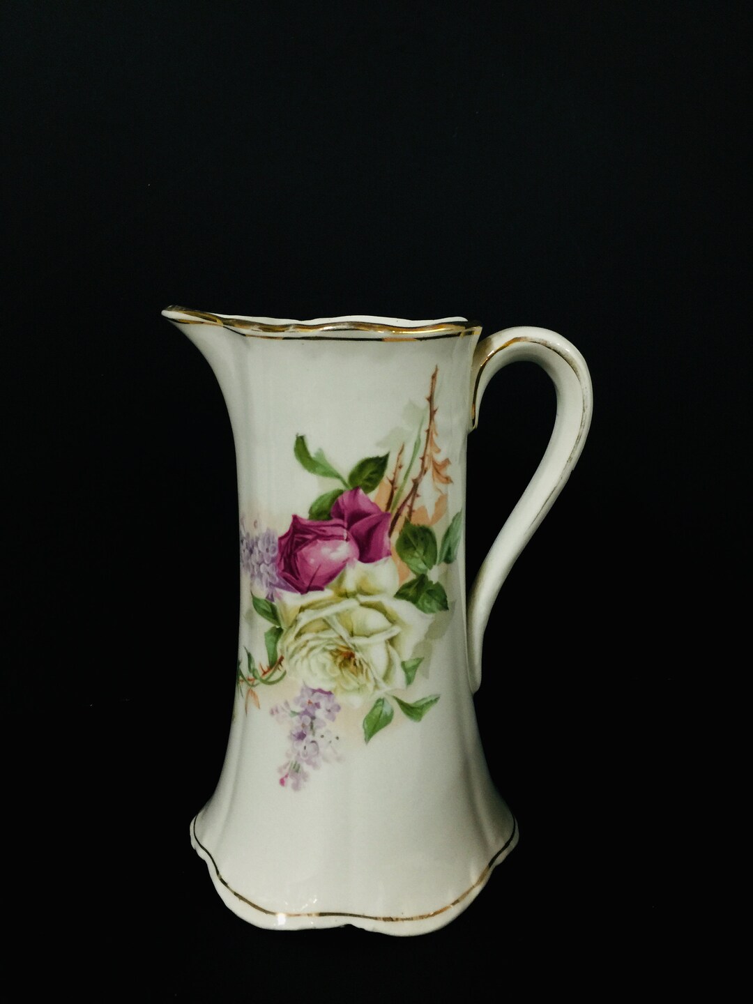 Vintage Pitcher, Antique Jug, Sevres Tankard, Porcelain Pitcher ...