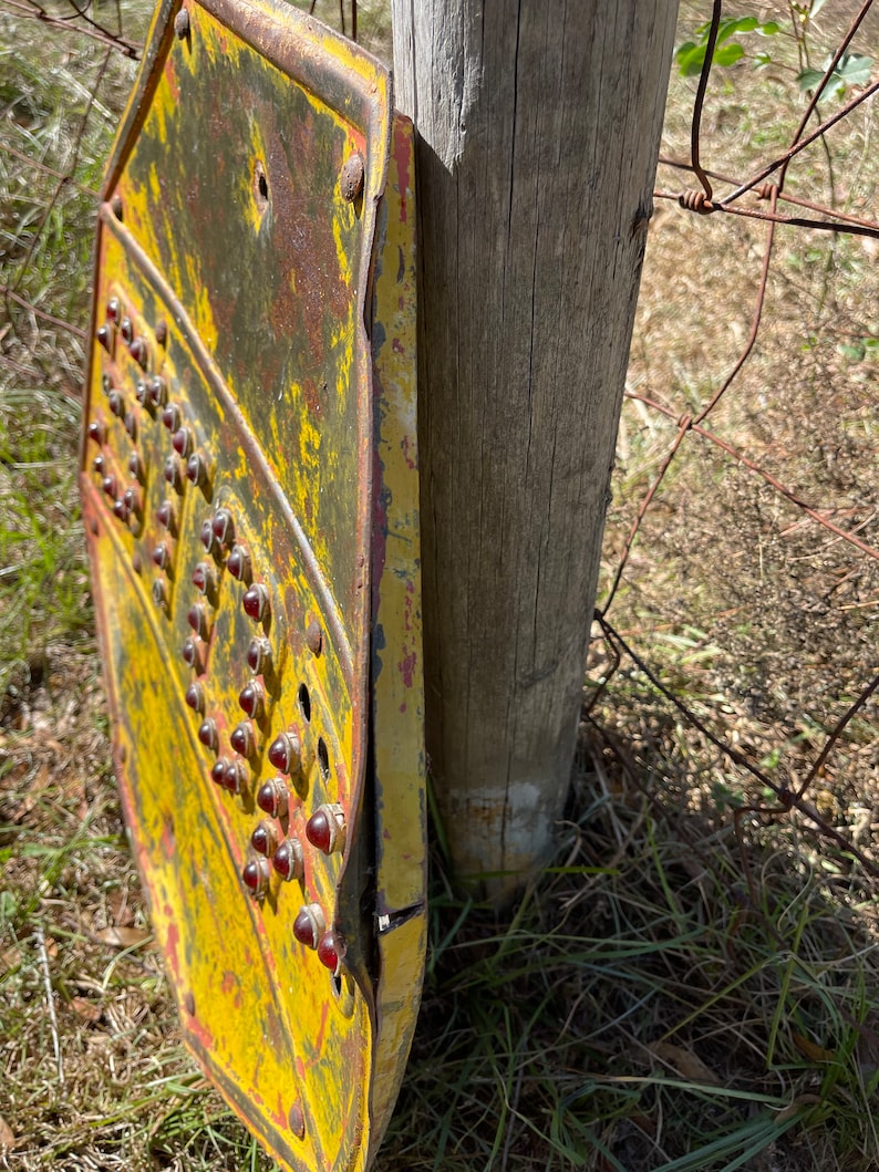 Stop Sign, Cat Eye Stop Sign, Metal Sign, Yellow Stop Sign, Man Cave ...