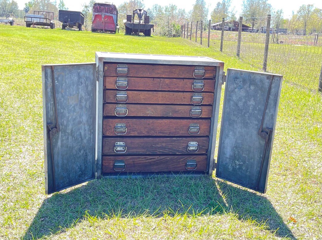 Mechanics Cabinet, Machinists Cabinet, Garage Decor, Man Cave ...
