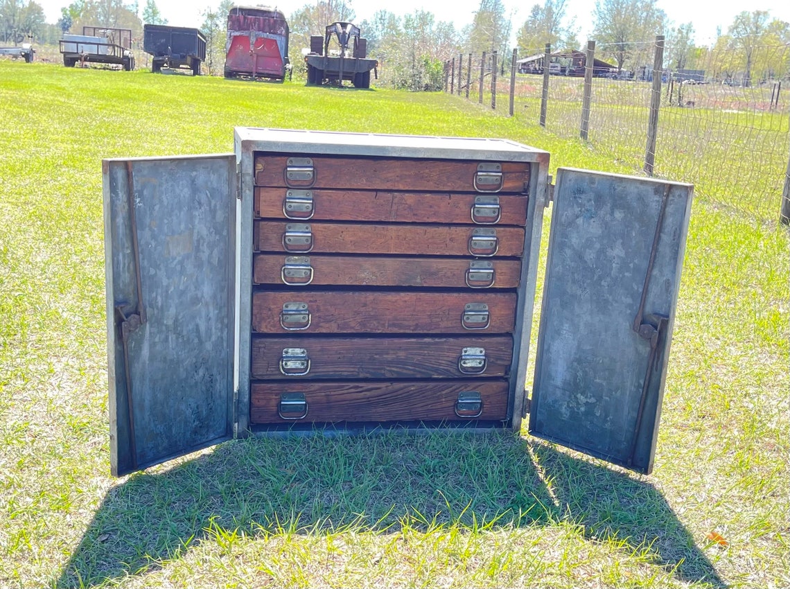 Mechanics Cabinet Machinists Cabinet Garage Decor Man Cave | Etsy