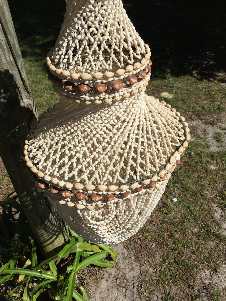 Shell Wall Hanging Macramé Seashell Art 1960-70 Boho - Etsy