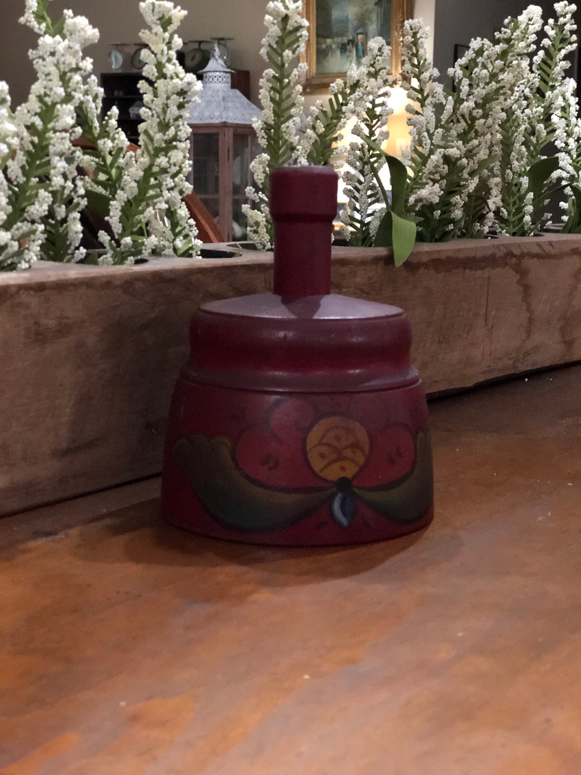 Primitive Wood Butter Press Butter Stamp Vintage Kitchen | Etsy