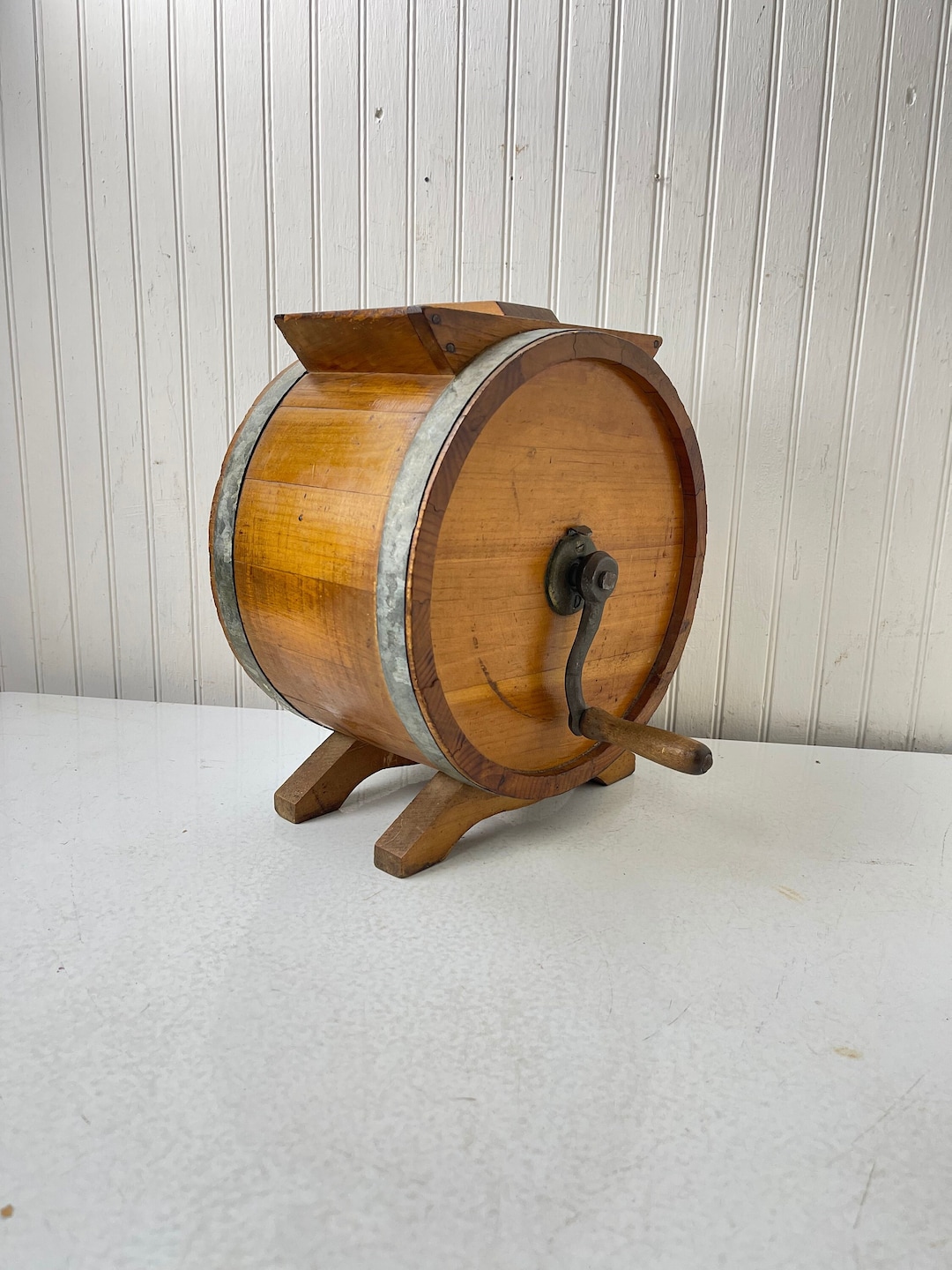 Antique Wood Butter Churn, Countertop Churn, Farmhouse Decor ...