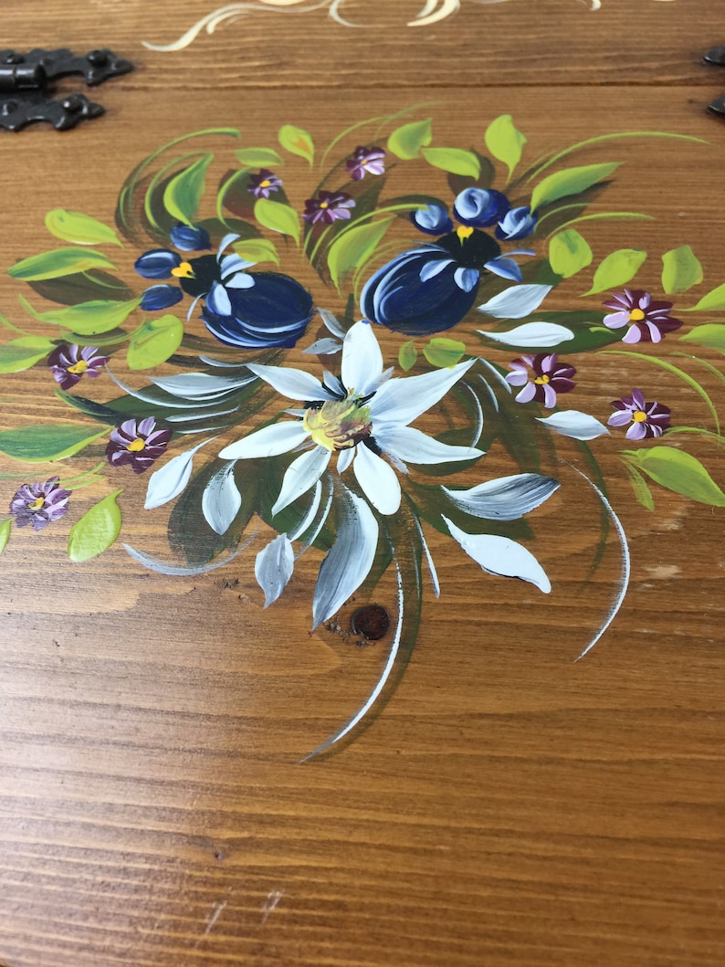 Vintage Round Wood Box Cheese Box firkin Box Painted - Etsy