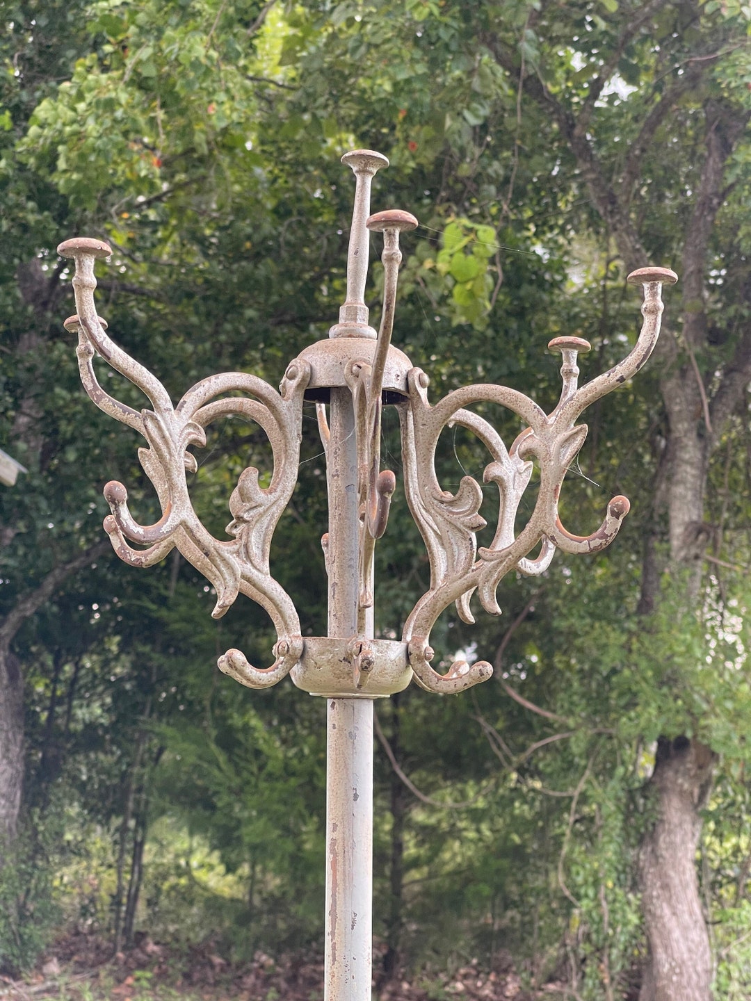 Antique Iron Hat Rack,victorian Coat Rack, Umbrella Holder,stand, Hall ...