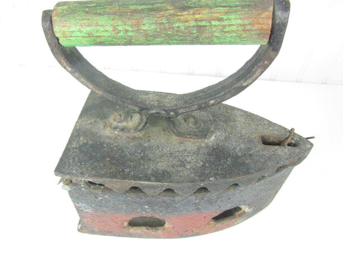 Antique Iron Coal Iron Primitive Iron Farmhouse Decor | Etsy