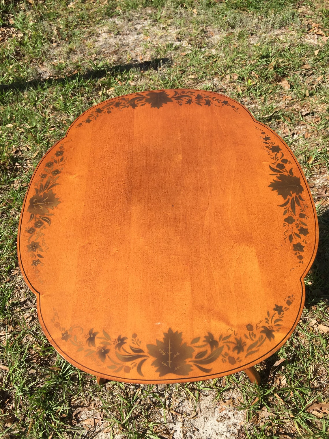 Hitchcock Table Vintage Side Table Tilt Top Table Vintage - Etsy