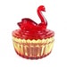 Goofus Glass Glass Candy Dish, Crystal, Cut Glass, Orange, Red, Glass ...