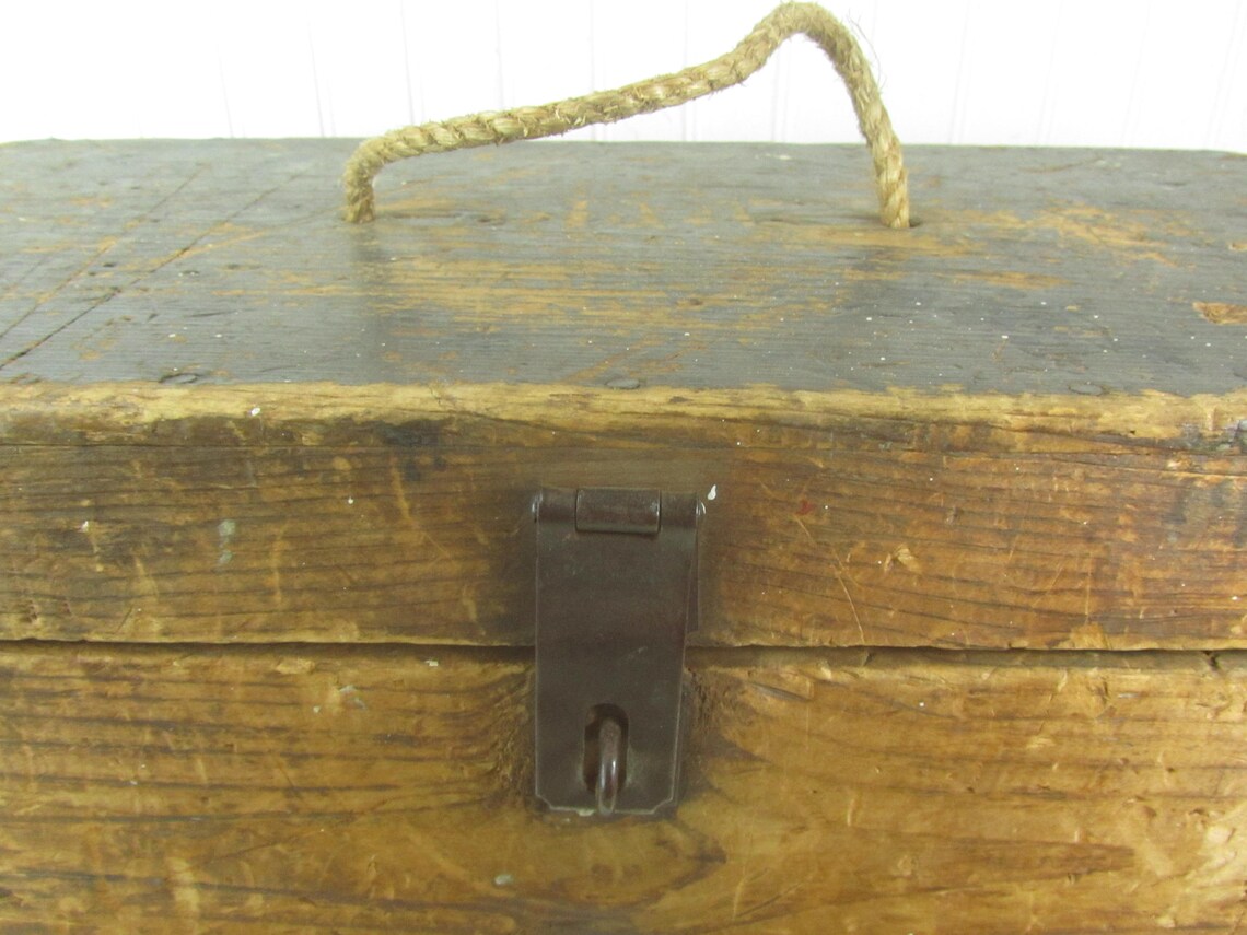 Vintage Wood Box Carpenter Box Industrial Box Work Box - Etsy