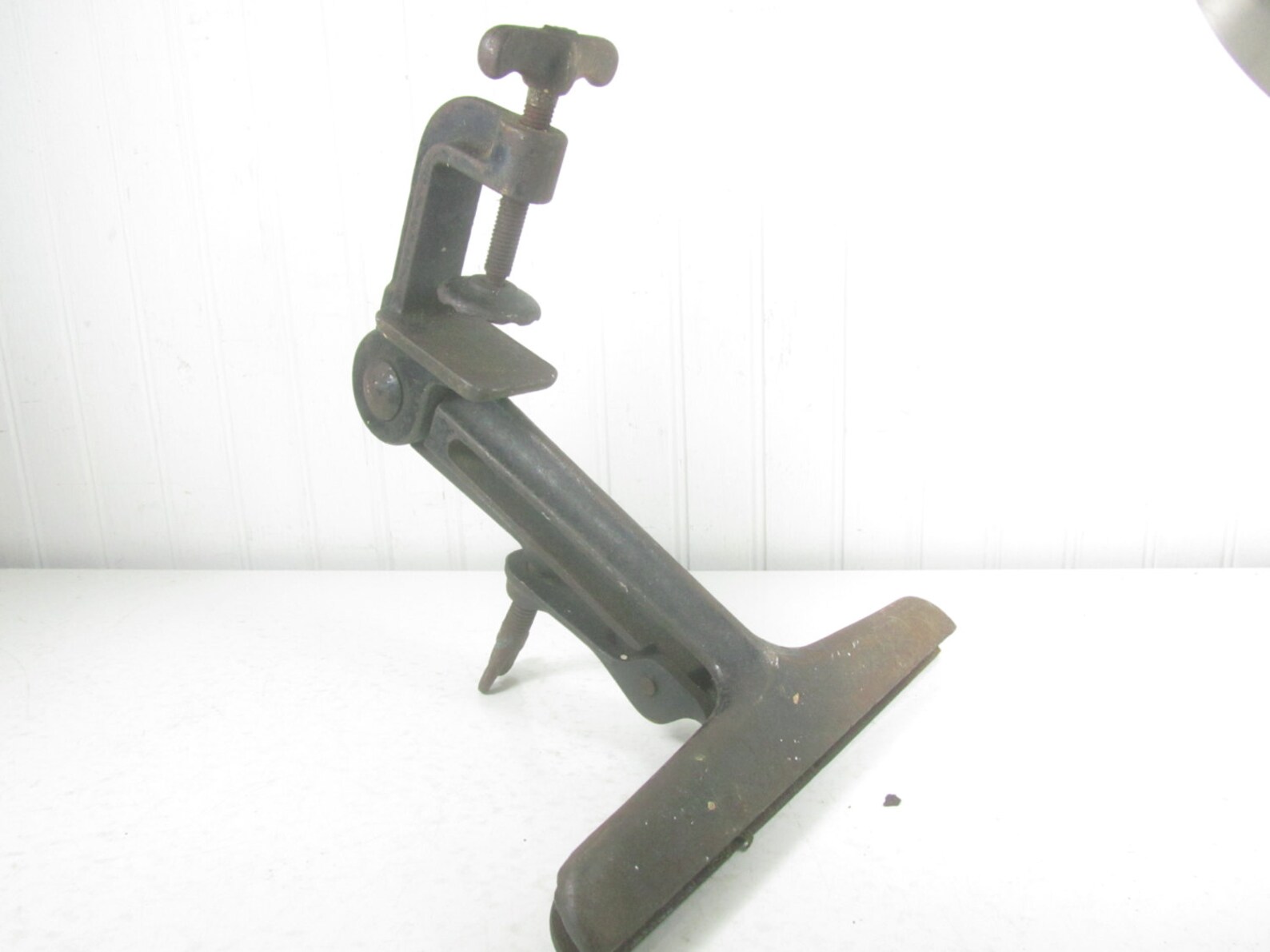ANTIQUE Clamp, Bench Mount Clamp, Vintage Tool, Rust, Metal Tool, Black ...