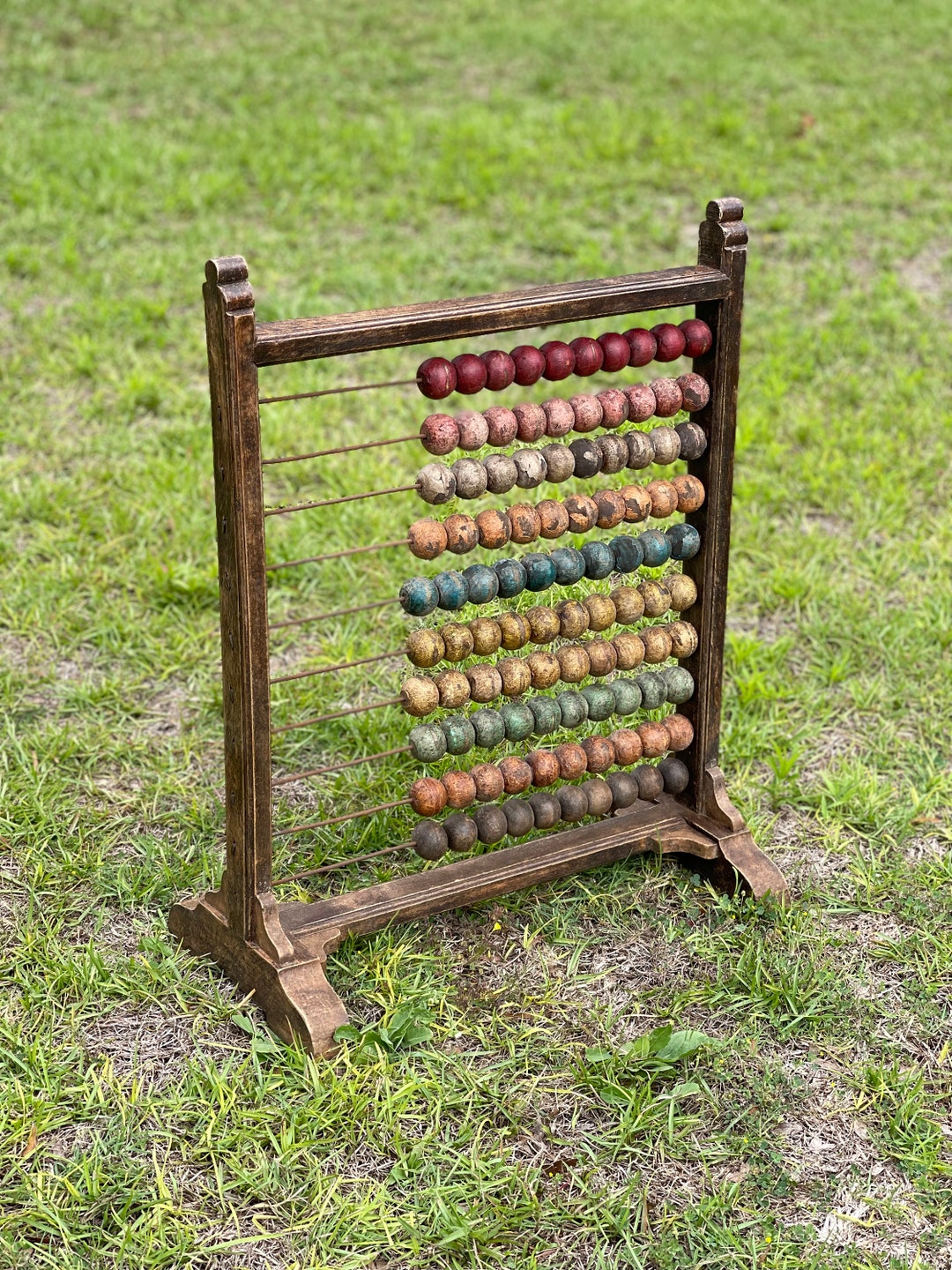 Large Abacus, Vintage Mongolian Abacus, Asian Decor, Antique Calculator ...